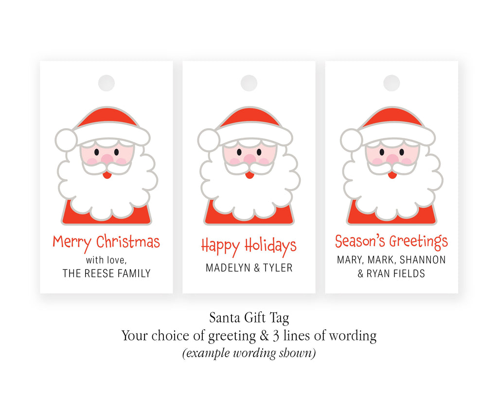 PRINTABLE PDF Christmas Gift Tags | Santa Gift Tag | Personalized Chri ...